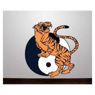 Ying Yang Vinyl Wall Decal YingYangUScolor006, 6 in. - Contemporary ...