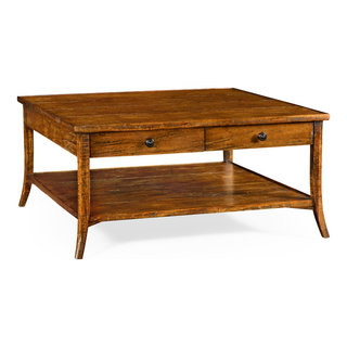 Square Coffee Table, Country Walnut - Rustic - Coffee Tables - by GwG ...