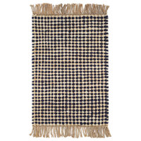 Kuba Black Woven Jute Rug, 8'x10' - Beach Style - Area Rugs - by Annie ...