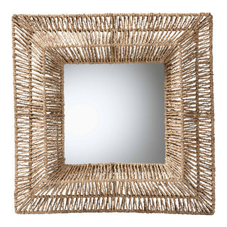 Amber Accent Wall Mirror - Tropical - Wall Mirrors - by Baxton Studio ...