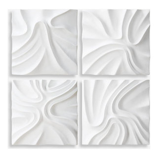 Snowdrift Wall Accent, Fresh White - Traditional - Wall Accents - by ...