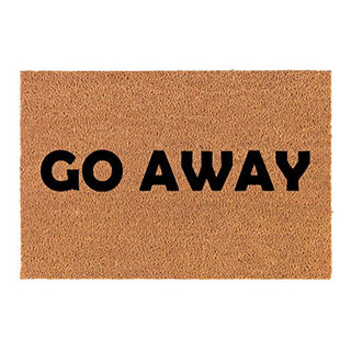 Coir Doormat Go Away Funny (30" x 18" Standard) - Contemporary ...