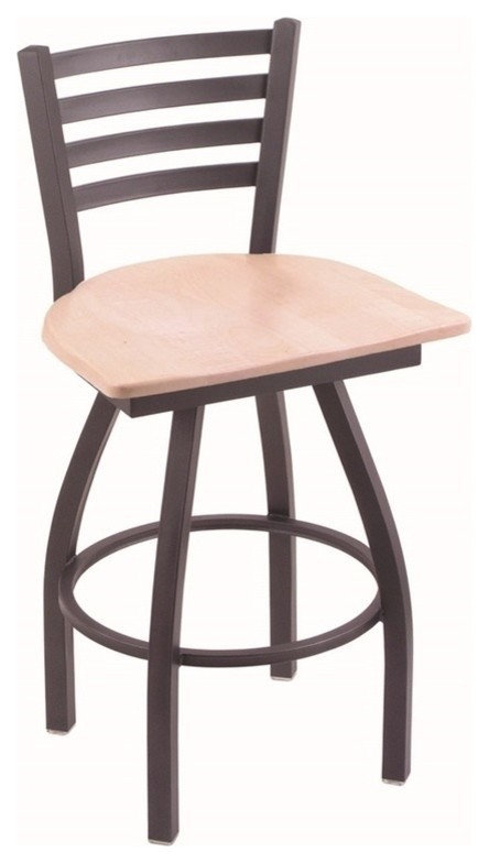 XL 410 Jackie Swivel Stool, Pewter, 25" - Transitional - Bar Stools And Counter Stools - by ...