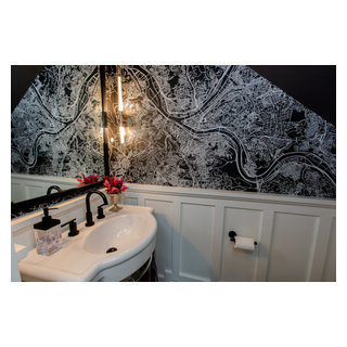 Powder Room - Mapped Out! - Contemporary - Powder Room - Other - by ...