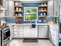 Great Idea: Windows Behind Kitchen Cabinets