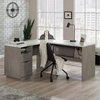 Sauder East Rock Engineered Wood L-Shaped Desk in Ashen Oak Finish ...