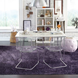 75 Beautiful Purple Home Office Pictures & Ideas | Houzz