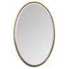Uttermost Herleva Oval Mirror | Antique Gold Oval Mirror - Transitional ...