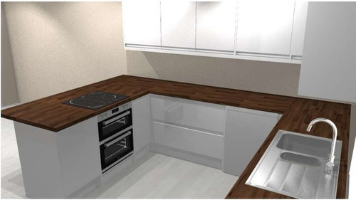 Position of hob in new kitchen | Houzz UK