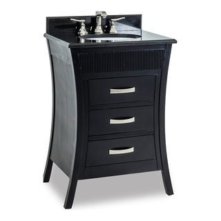 Lyn Design VAN032 Black Vanity - Transitional - Bathroom Vanities And ...