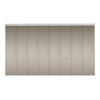 Nico 8-Panel Track Extendable Vertical Blinds 130-175"W, 116" H ...