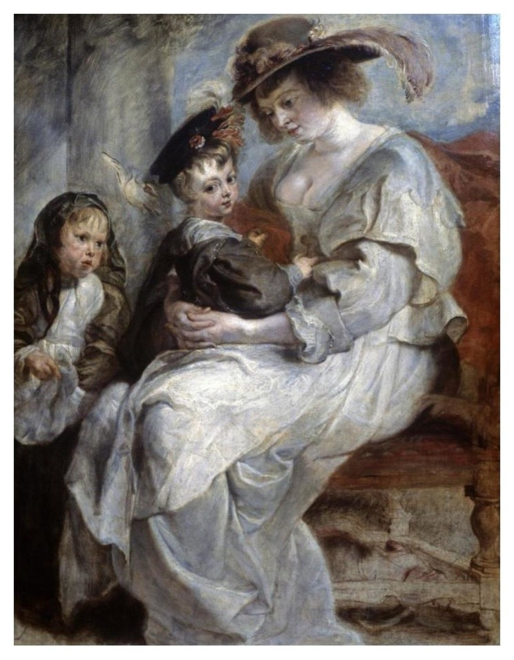 "Helena Fourment and Children" Digital Paper Print by Peter Paul Rubens ...