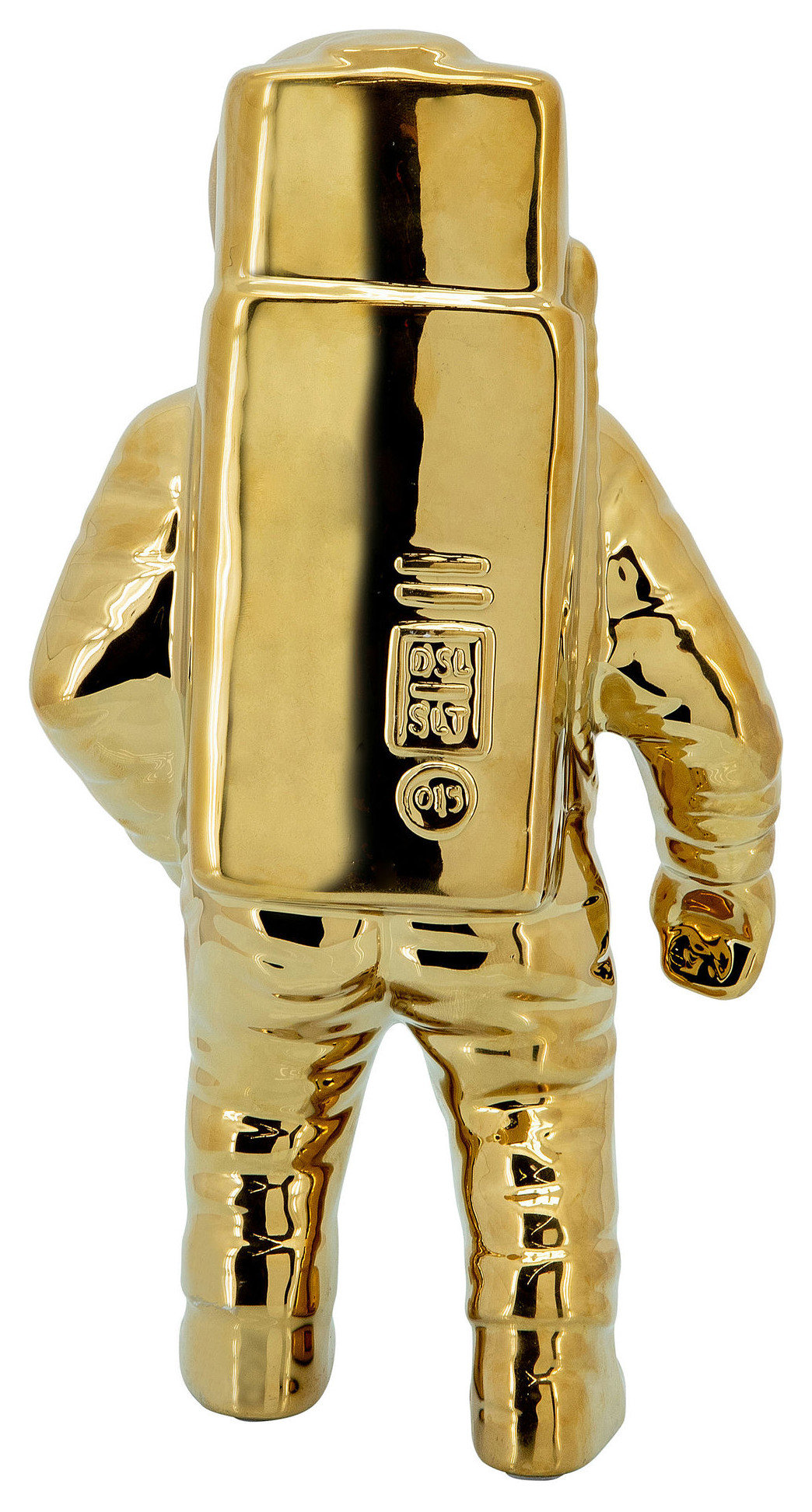 11" Astronaut Statuette, Gold - Contemporary - Decorative Objects And ...