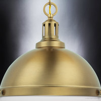 Luxury Modern Farmhouse Pendant, Brushed Gold, ULB2003 - Midcentury ...