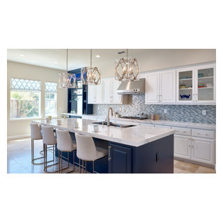 Bold and Blue - Casella Remodel - Contemporary - Kitchen - San ...