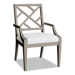 Trisha Yearwood Staycation Arm Chair, Wood Back, Upholstered Seat ...