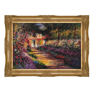 La Pastiche Pathway in Monet's Garden, 32" x 44" - Victorian ...