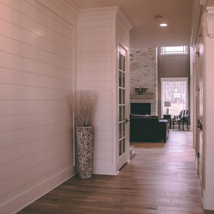 75 Beautiful Transitional Shiplap Wall Entryway Pictures & Ideas ...