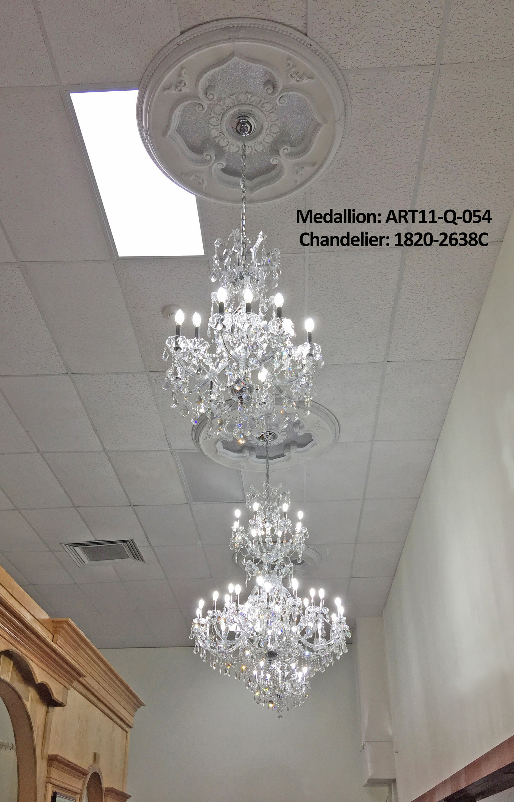 Artistry Lighting, Round 43" Classic White Ceiling Medallion (ART11-Q ...