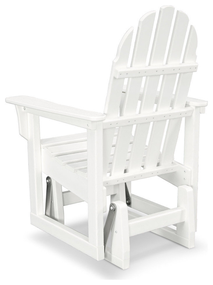 Cape Cod Adirondack Glider Chair - Beach Style - Adirondack Chairs - by ...