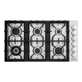ZLINE Dropin Cooktop, Stainless Steel, Gas, RC36 - Modern - Cooktops ...
