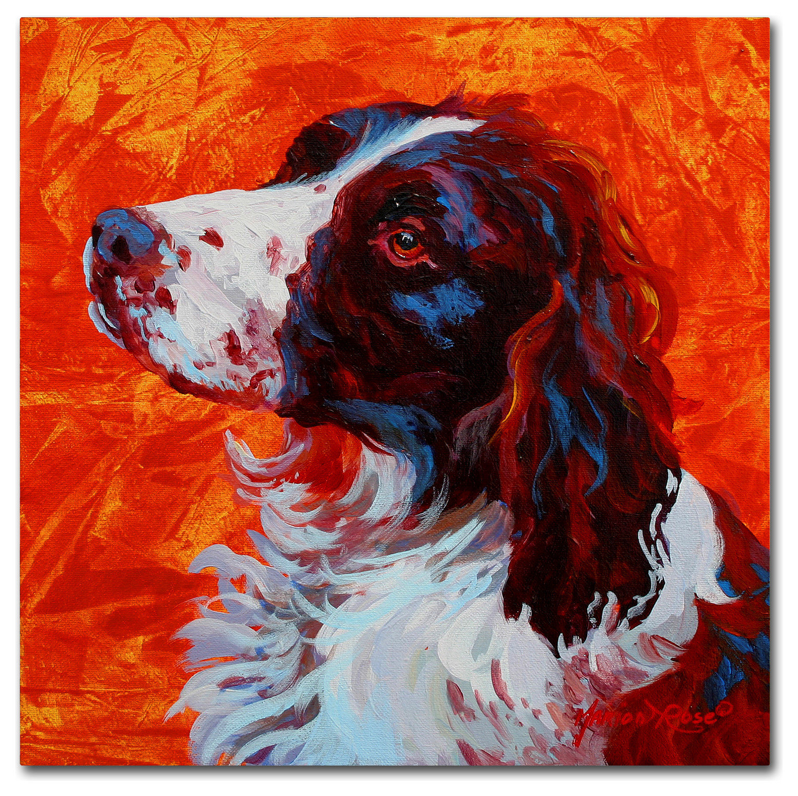 Marion Rose 'Tara' Canvas Art, 14"x 14" - Contemporary - Prints And ...