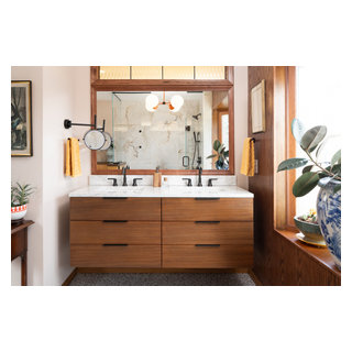 Colorful Mid Century Bathroom Suite - Midcentury - Bathroom ...