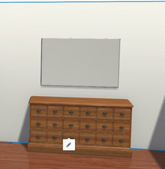 Width of mirror over buffet server