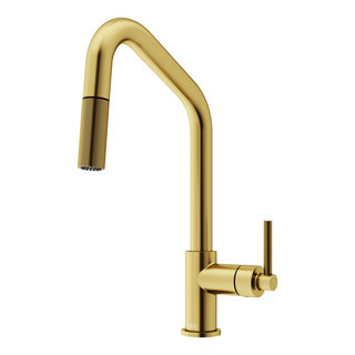 Utopia Single Handle Pull-Down Sprayer Kitchen Bar Faucet in Matte ...