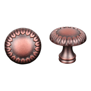 RK International, Petals at Edge Knob, 1 1/4" - Eclectic - Cabinet And ...