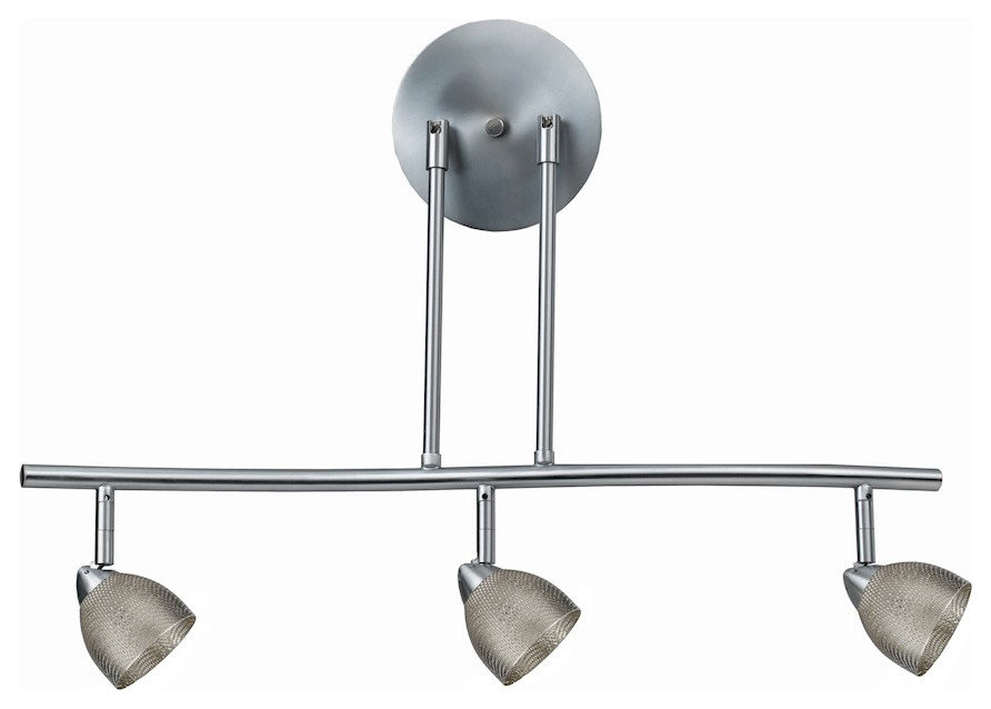 Cal Lighting 3 Light Serpentine Light, GU-10, Steel/BS, 26 ...