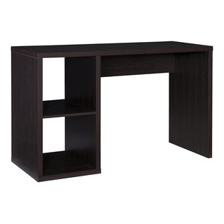 MDF Writing Desk with Open Cubbies and Spacious Rectangular Work ...