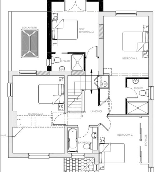 How to fit an ensuite in a bedroom? | Houzz UK