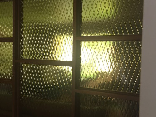 1960s Glass half wall