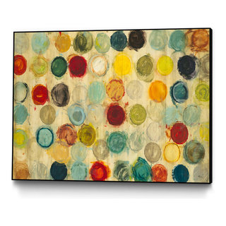 "Successful Rotation" Art block Framed Canvas, 20"x16" - Contemporary ...