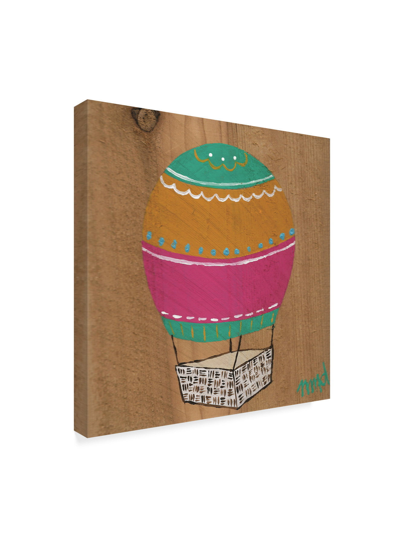 "Hot Air Balloon 1" by Nicole Dietz, Canvas Art, 14"x14" - Contemporary ...