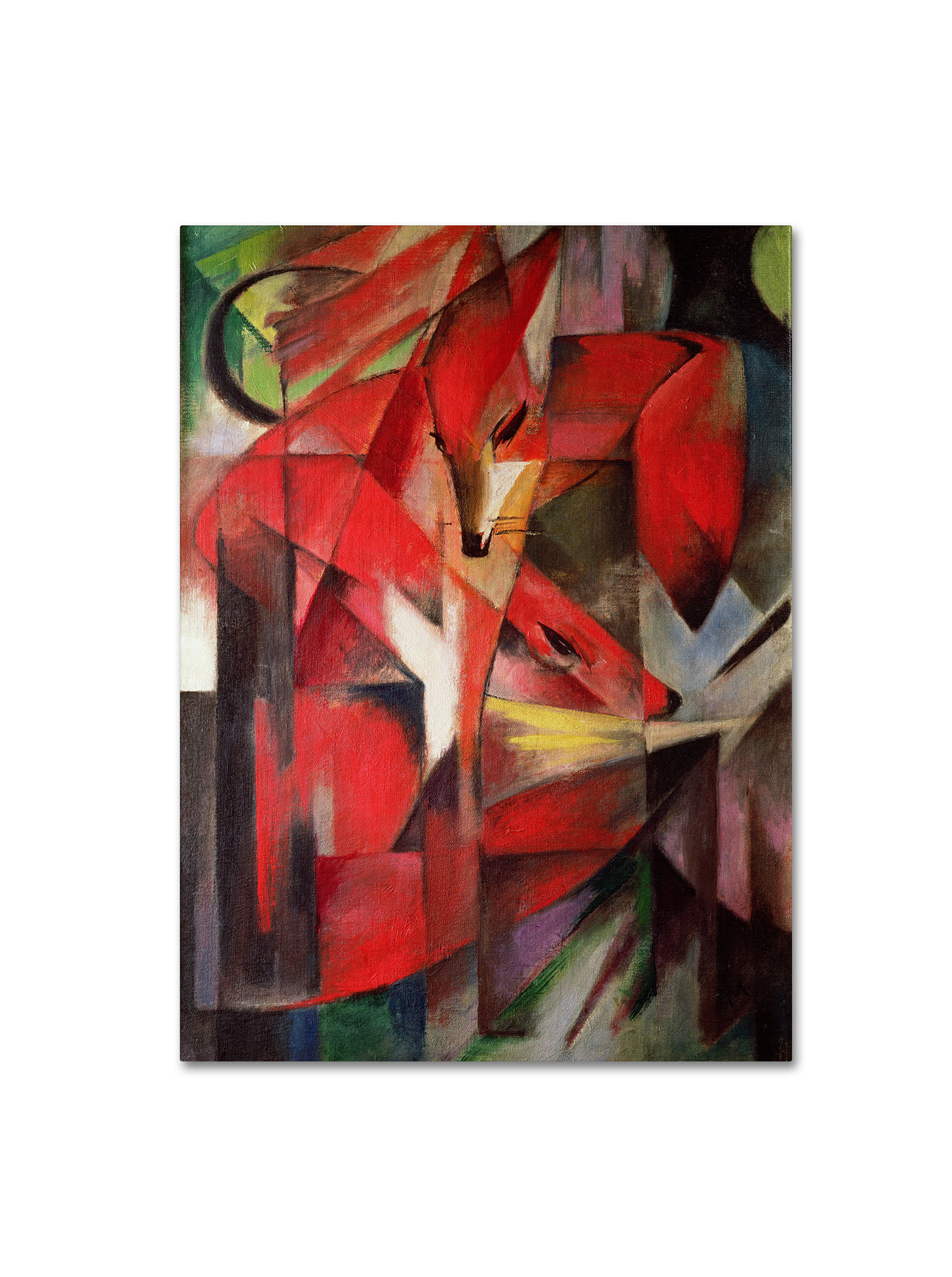 'The Fox, 1913' Canvas Art by Franz Marc, 35" x 47" - Contemporary ...
