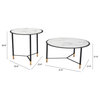 Set of 2 Davis Coffee Tables Black & White - Contemporary - Coffee ...