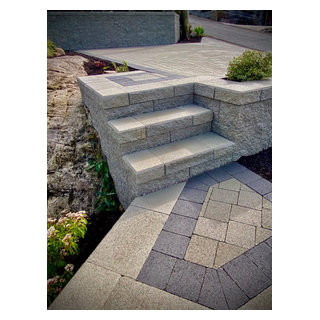 Allan Block Stairs and Driveway - Traditional - Landscape - Vancouver ...
