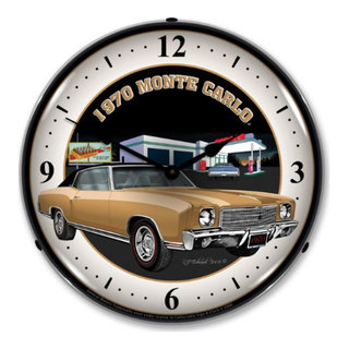 GMRE805185 1970 Monte Carlo Clock - Midcentury - Wall Clocks - by ...