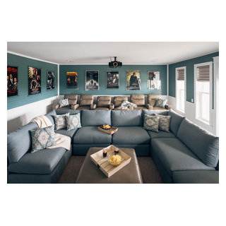 Duck, NC - New Construction - Beach Style - Home Theater - Other - by ...
