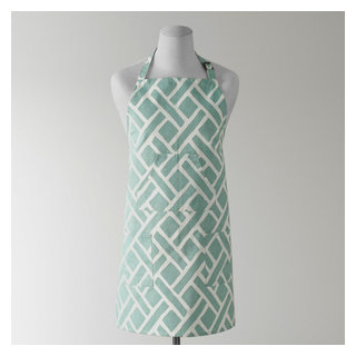 Martinique Printed Cotton Apron, 27w X 34l - Contemporary - Aprons - by ...