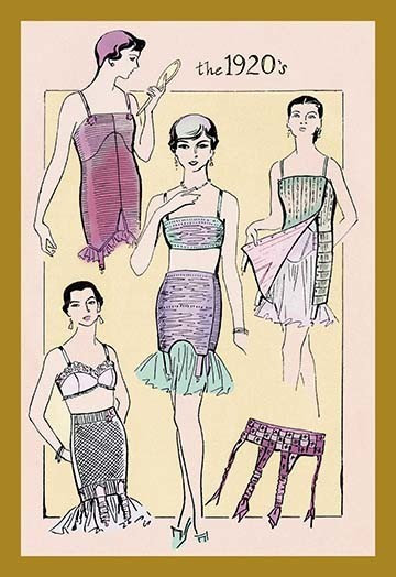 The Flapper's Girdle, 12" x 18" - Traditional - Prints And Posters - by ...