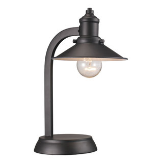 Liberty 1-Light Table Lamp in Rubbed Oil Bronze - Traditional - Table ...