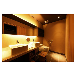 「藏や」 大和大路五条（町家旅館） - Japanese - Powder Room - Kyoto - by 株式会社 中藏 | Houzz