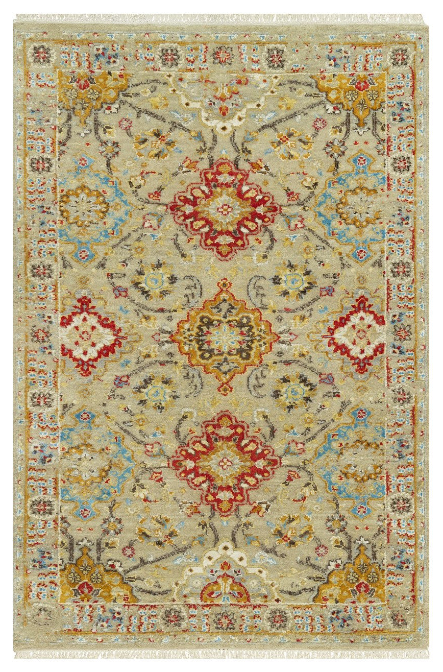 Fawn Beige, The Sunset Rosettes with Soft Colors, Wool and Pure Silk ...