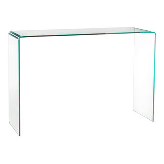 Bent Glass Console Table - Contemporary - Console Tables - by CII | Houzz