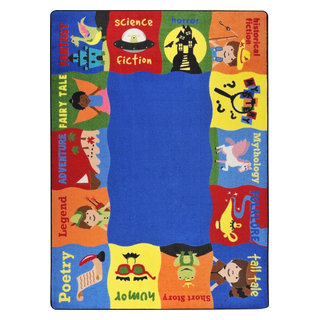Kid Essentials, Language & Literacy Read Me A Story Rug, 7'8" x 10'9 ...