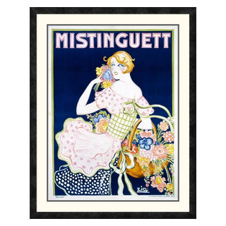 "Mistinguett" Framed Digital Print by Zig, 18"x22", 28"x36 ...