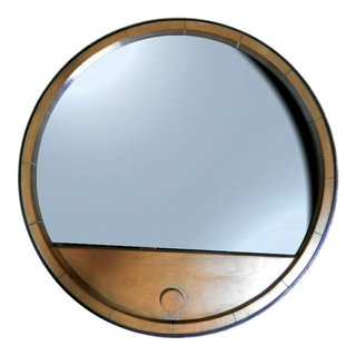 Kenroy Home Vino Wall Mirror, Light Oak - 60200 - Contemporary - Wall ...